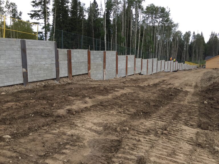 Soldier Pile Wall with Precast Concrete Lagging Panels